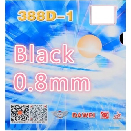 Dawei 388D-1 Long Pips-Out Table Tennis Rubber with 0.8mm Sponge