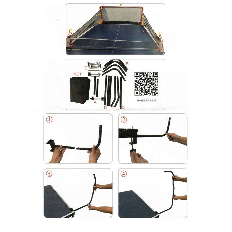Double Fish S1 Table Tennis Ball Catcher Net