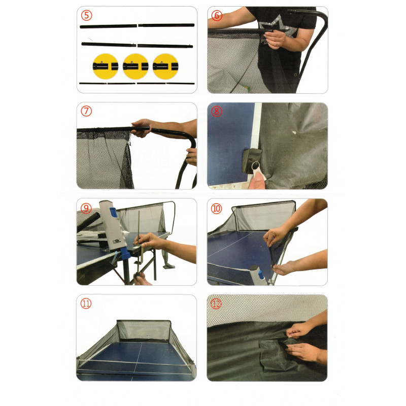 Double Fish S1 Table Tennis Ball Catcher Net