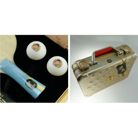 DHS Ma Long W968 Classic Table Tennis Blade + Rubber Gift Box Special ...