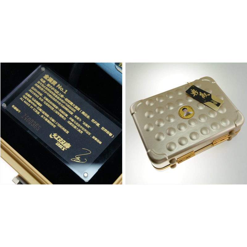 DHS Ma Long W968 Classic Table Tennis Blade + Rubber Gift Box Special ...