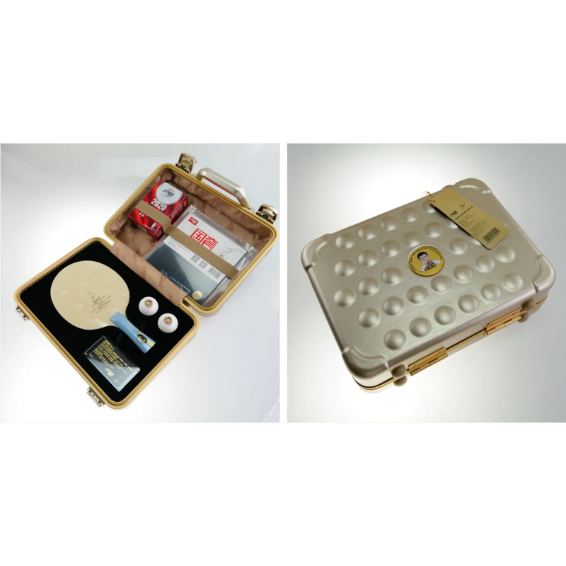 DHS Ma Long W968 Classic Table Tennis Blade + Rubber Gift Box Special ...