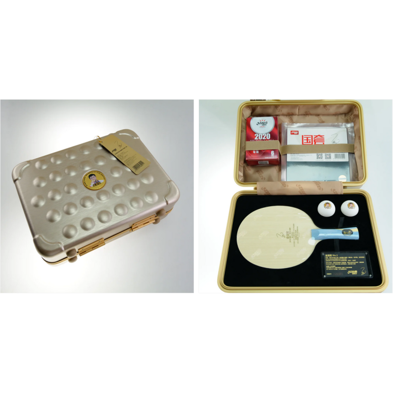 DHS Ma Long W968 Classic Table Tennis Blade + Rubber Gift Box Special ...