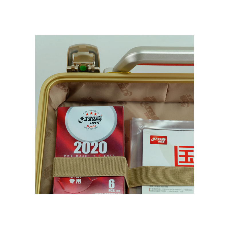 DHS Ma Long W968 Classic Table Tennis Blade + Rubber Gift Box Special ...