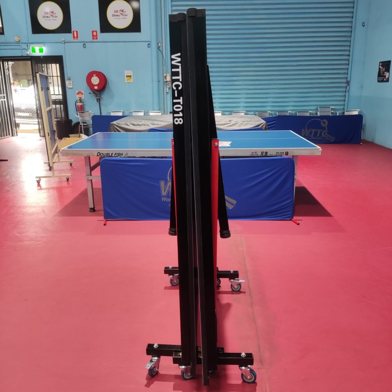 WTTC T-018 Anti-Scratches Foldable Table Tennis Table With Wheels ...